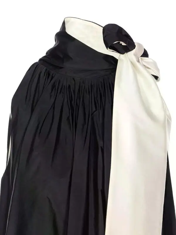 Max Mara Bow-detail Halterneck Dress - Black