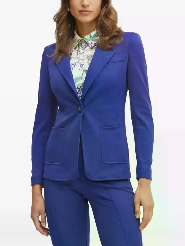 Luisa Spagnoli Single-button Blazer - Blue