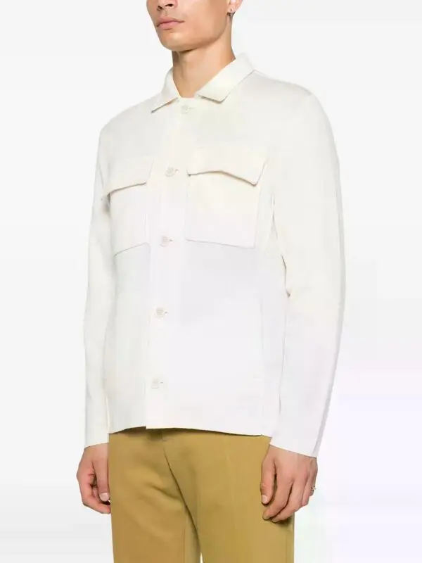 LARDINI Button-fastening Pocket Jacket - Neutrals