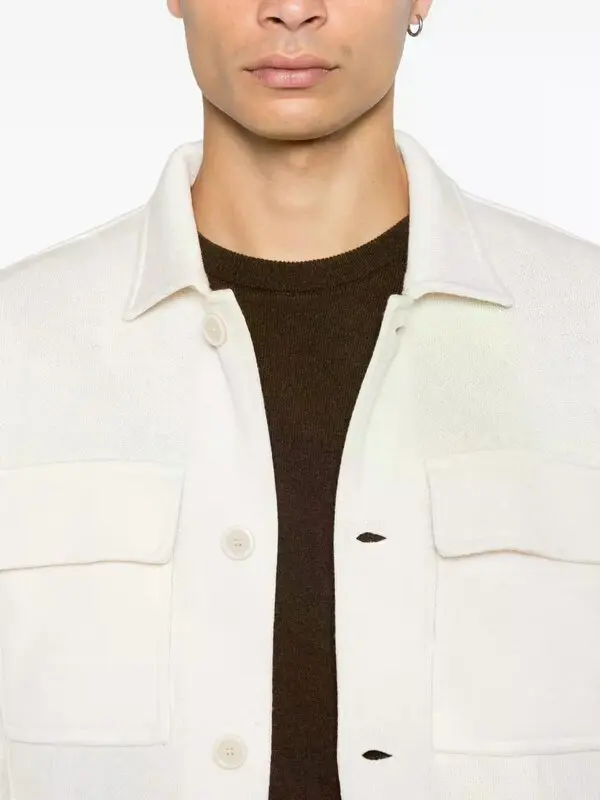 LARDINI Button-fastening Pocket Jacket - Neutrals