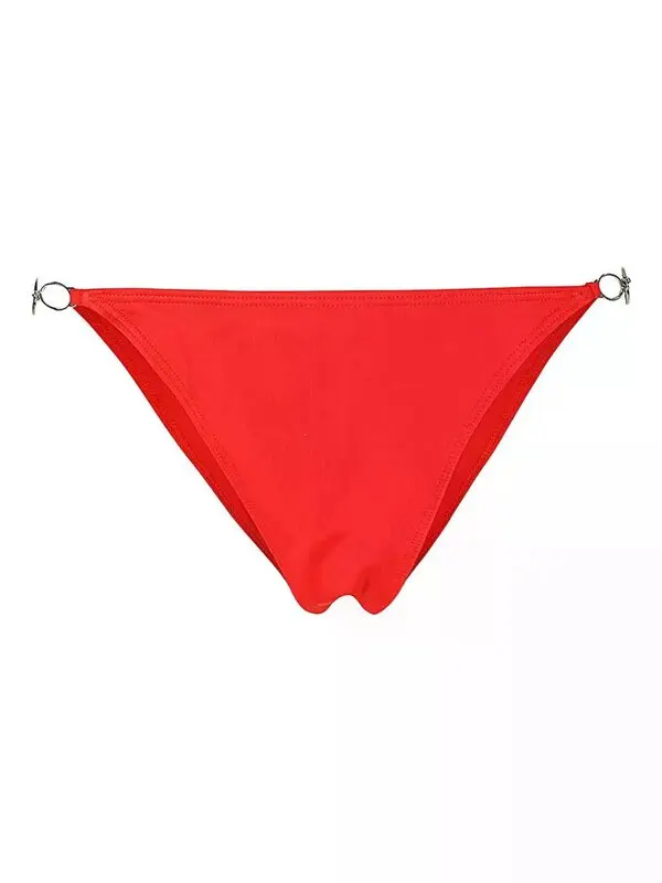 DIESEL® Logo-plaque Side-ring Bikini Bottom - Red