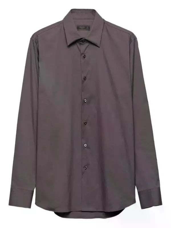 Prada Classic-collar Cotton Shirt