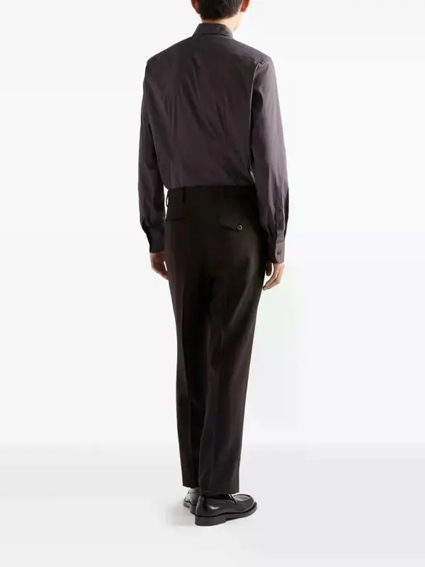 Prada Classic-collar Cotton Shirt