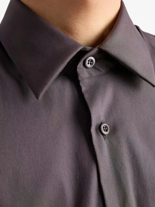 Prada Classic-collar Cotton Shirt