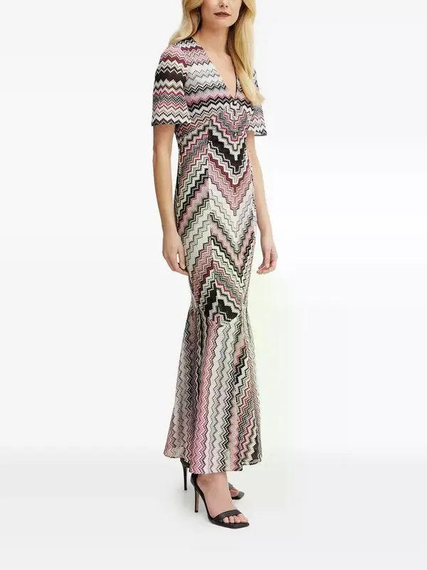 Missoni Zigzag-knit Fishtail Dress