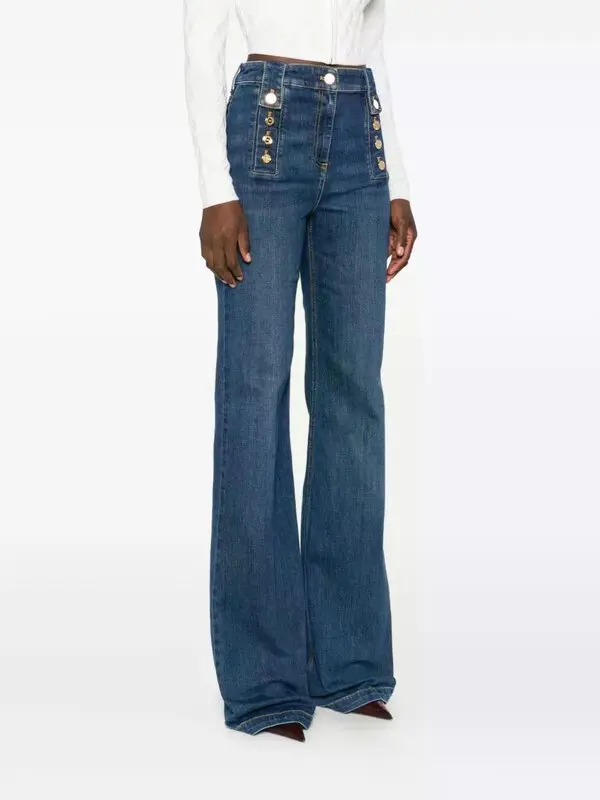 Elisabetta Franchi Button-detailed Jeans