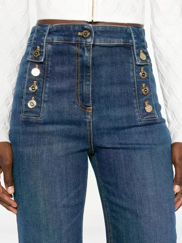 Elisabetta Franchi Button-detailed Jeans