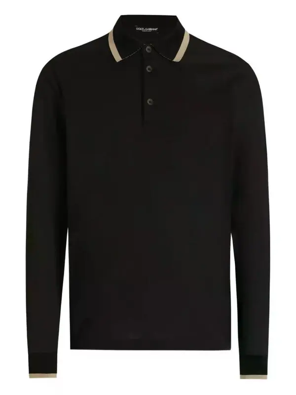 Dolce & Gabbana Long-sleeved Polo Shirt