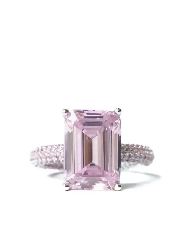 IZABEL DISPLAY Mega Rectangle Ring - Pink
