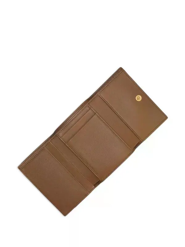 Dolce & Gabbana Dauphine Logo-plaque Trifold Wallet - Brown