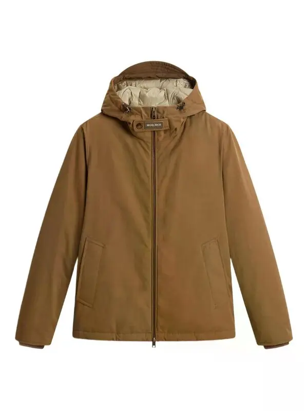 Woolrich Hooded Padded Jacket - Brown