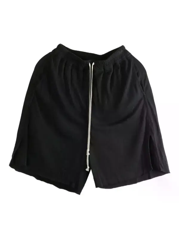Rick Owens Drawstring Side-slit Shorts