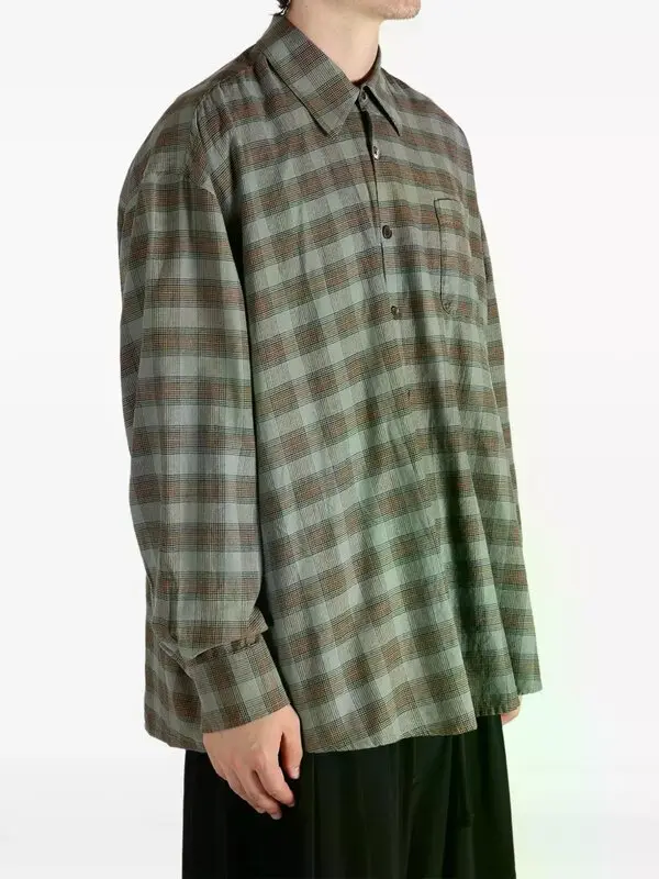 Our Legacy Flannel Check Shirt - Grey