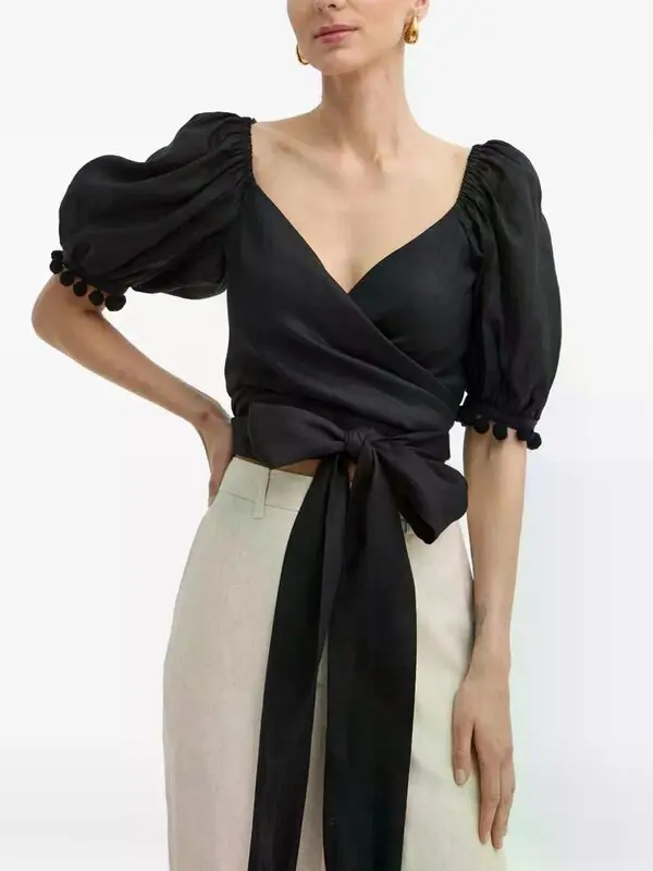 Luisa Spagnoli Puff-sleeve Blouse