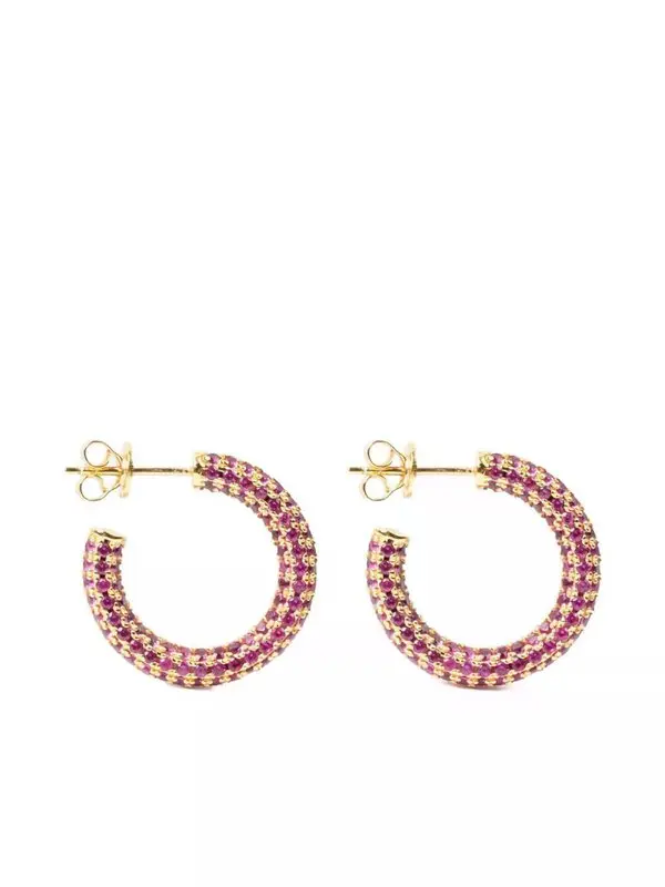 IZABEL DISPLAY Hoop Earrings - Purple