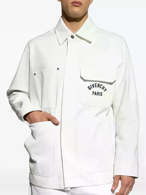 Givenchy Logo-embroidered Shirt Jacket