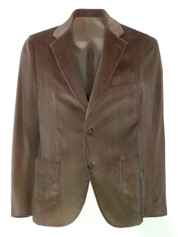 LARDINI Corduroy Single-breasted Blazer