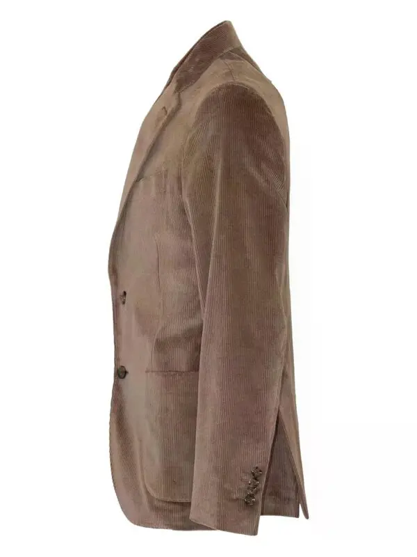 LARDINI Corduroy Single-breasted Blazer