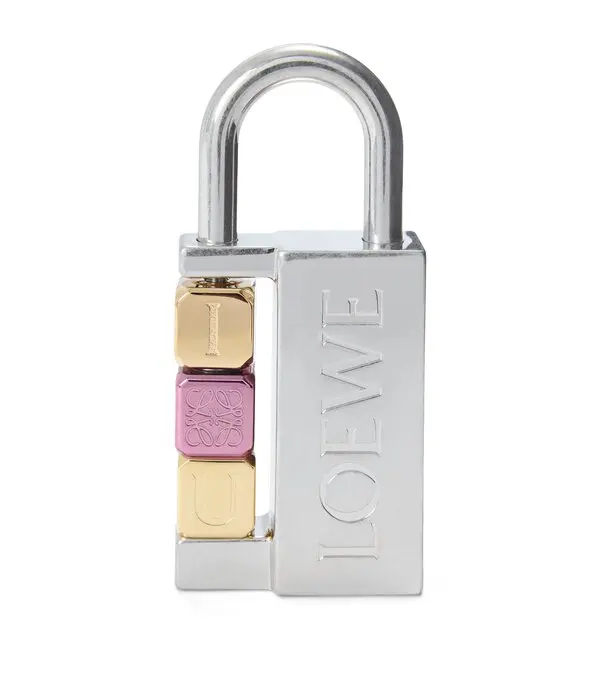 Loewe Padlock Charm - Silver
