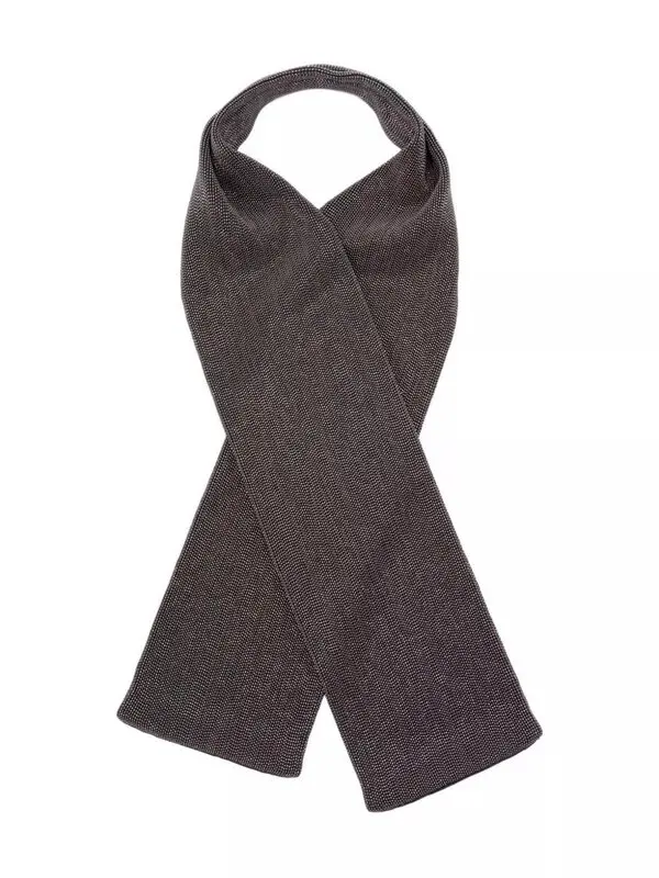 Brunello Cucinelli Metallic-detail Scarf - Black