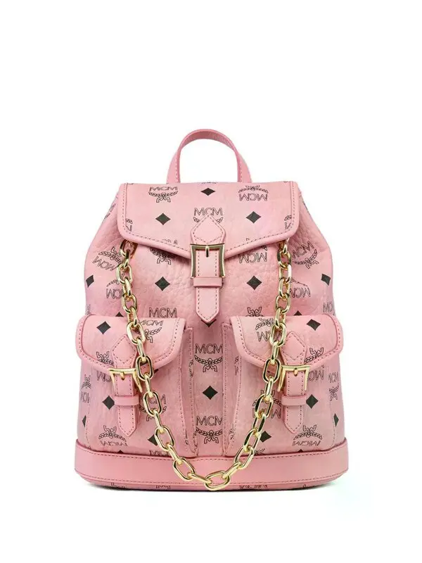 Mcm Aren Visetos Chain Backpack