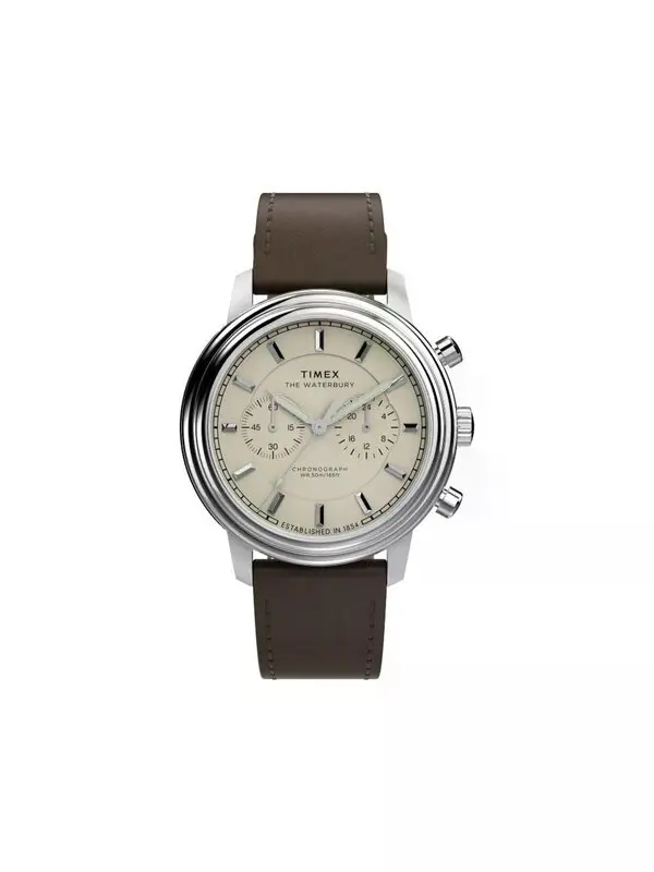 TIMEX Waterburry 41mm Strap Watch - Neutrals