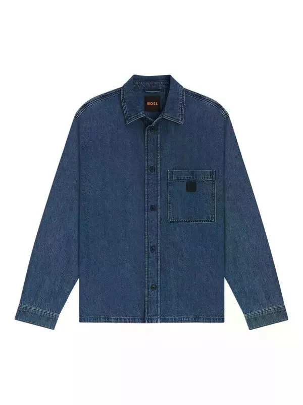 BOSS Patch-pocket Denim Shirt