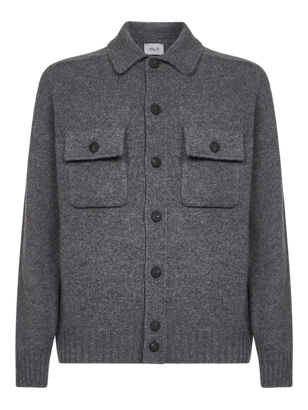 D4.0 Buttoned Wool Cardigan