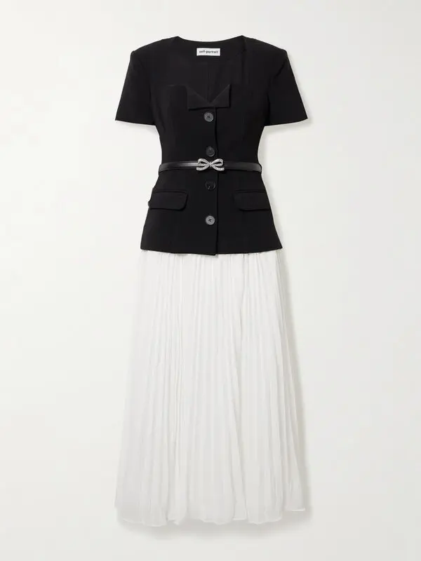 white christmas dresses Lennox Crepe + Chiffon Dress