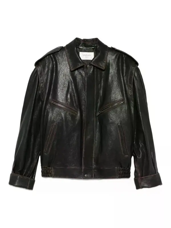 Saint Laurent Leather Zip-fastening Jacket
