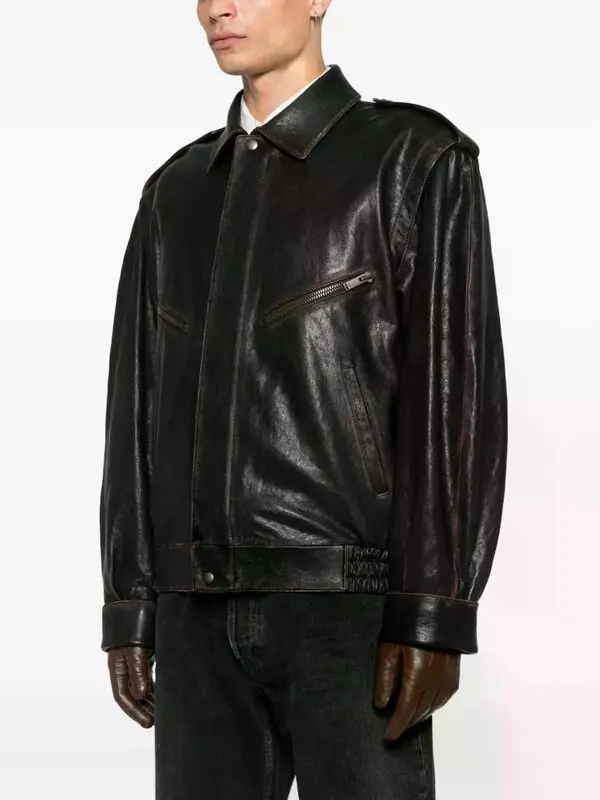 Saint Laurent Leather Zip-fastening Jacket
