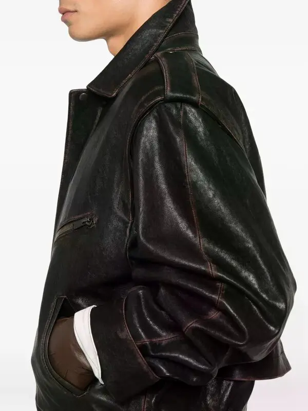 Saint Laurent Leather Zip-fastening Jacket