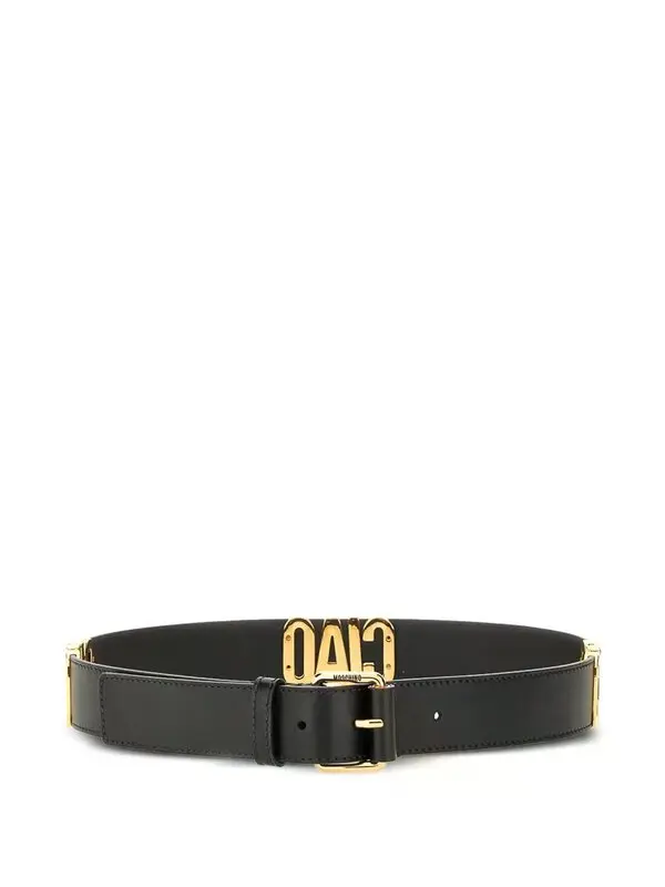 Moschino Leather Belt - Black