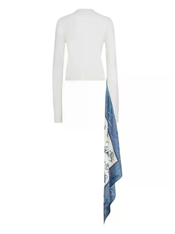 Fendi Silk-panel Wool Jumper