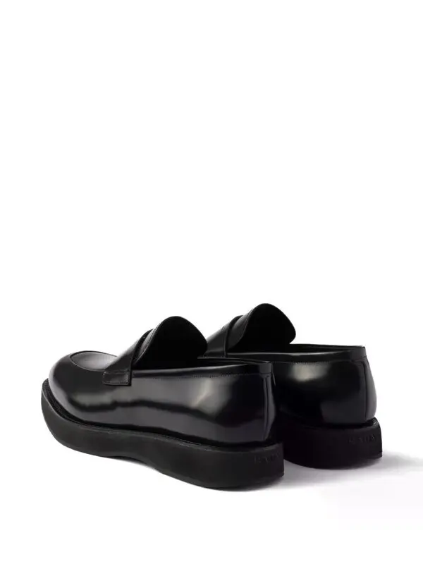 Prada Leather Penny Loafers