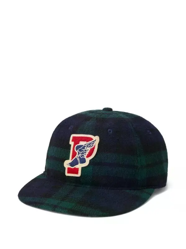 Ralph Lauren Checked Baseball Cap - Blue
