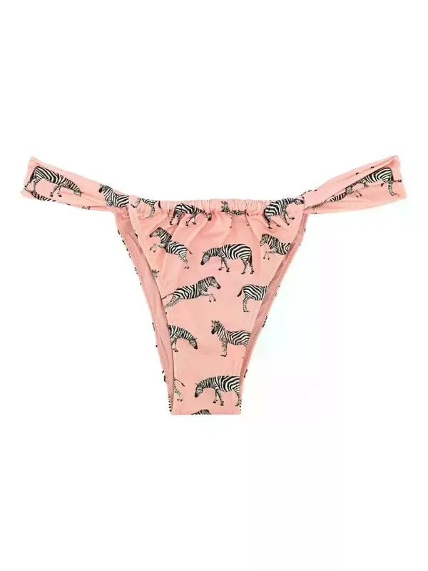 MC2 SAINT BARTH Zebra-print Bikini Bottom
