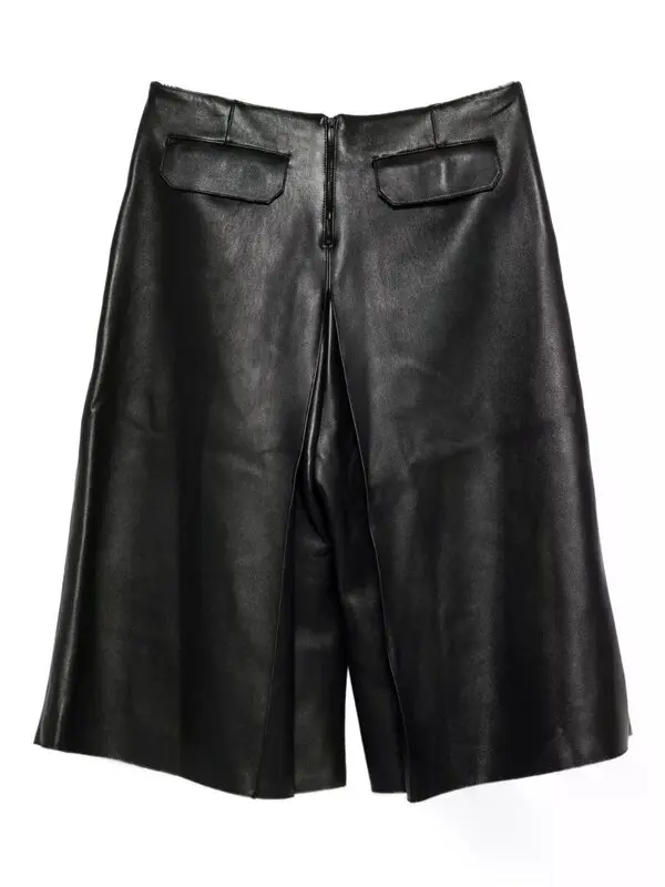 David Koma Leather Culottes