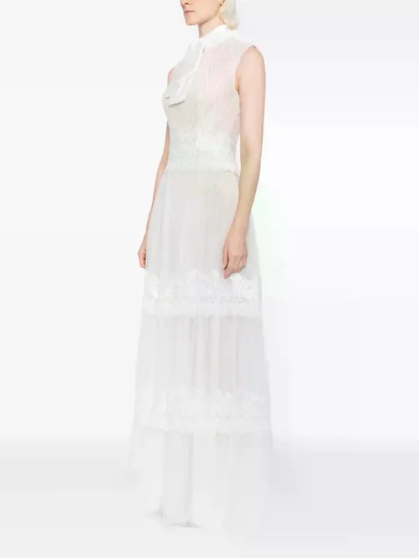 SAIID KOBEISY Lace Maxi Dress