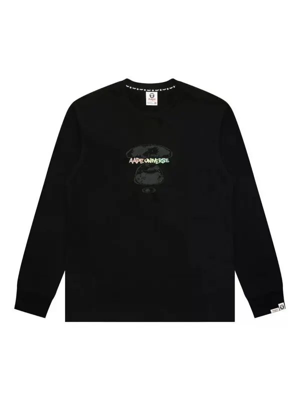 AAPE BY *A BATHING APE Long-sleeved T-shirt - Black