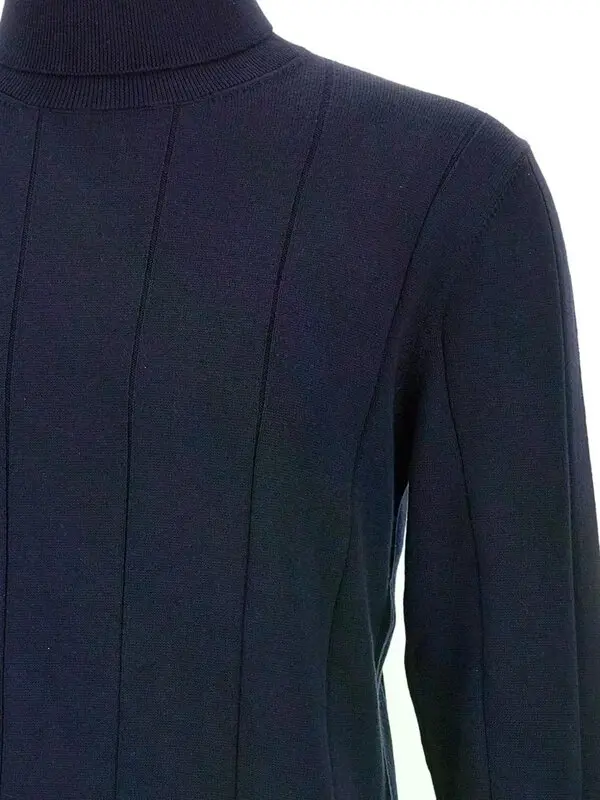 Eleventy Ribbed Turtleneck Sweater - Blue