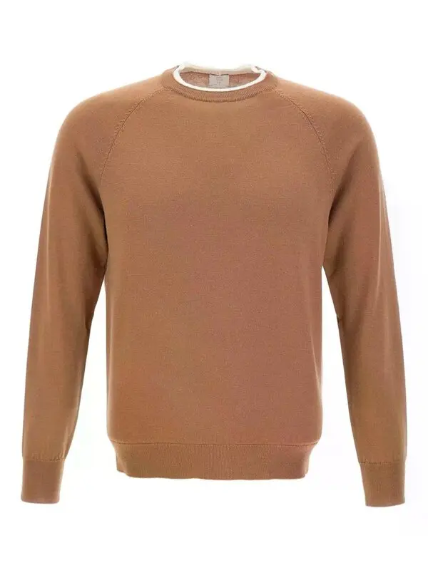 Eleventy Ribbed-hem Wool Sweater