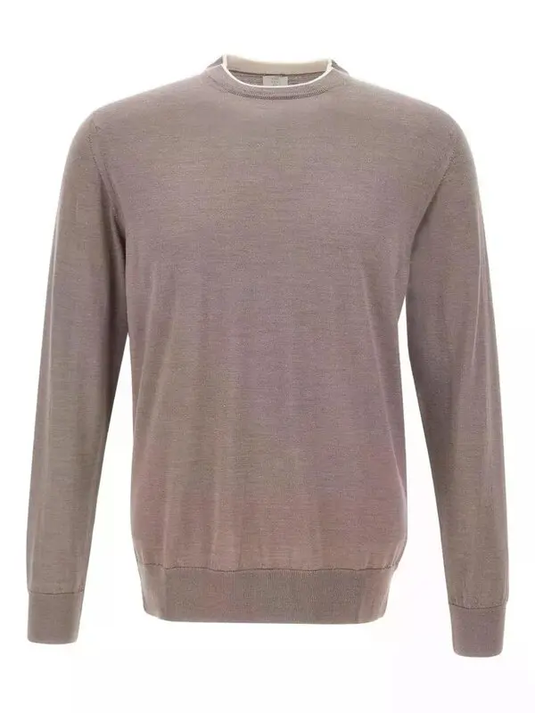 Eleventy Crew-neck Ribbed Sweater