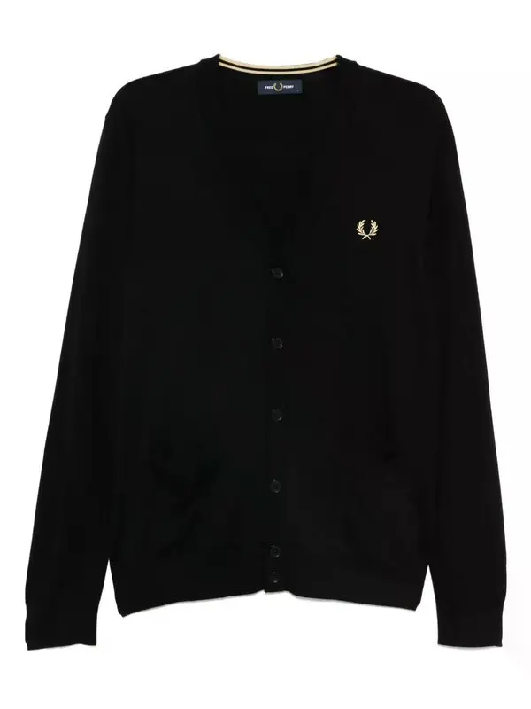 Fred Perry Embroidered-logo Cardigan