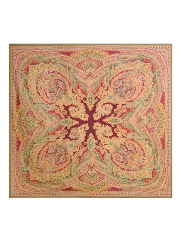 Etro Paisley Print Shawl - Orange