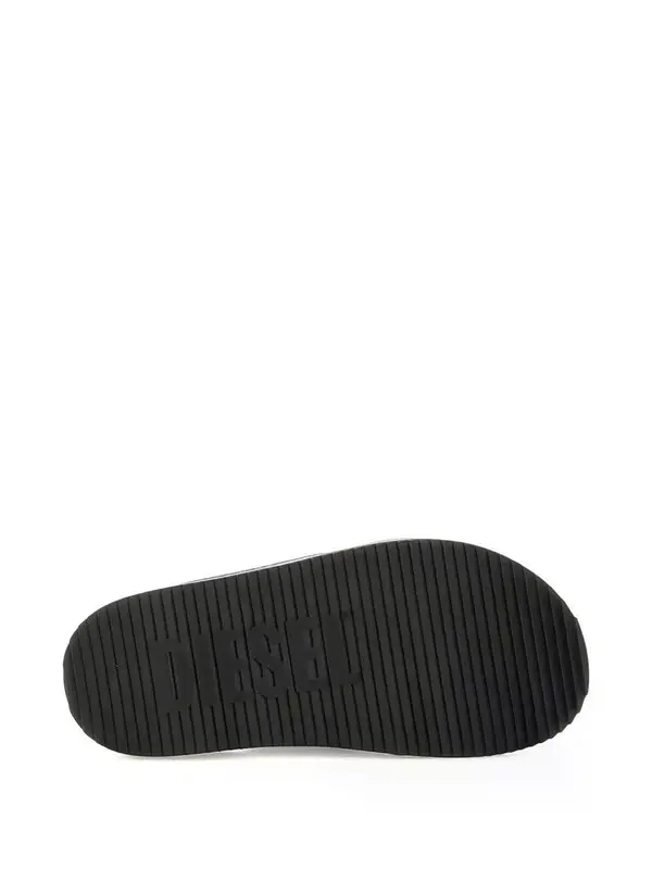 DIESEL Denim Cross-strap Slides