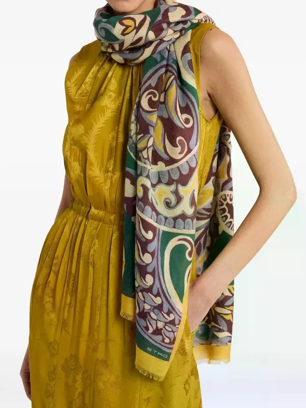 Etro Paisley Floral Scarf