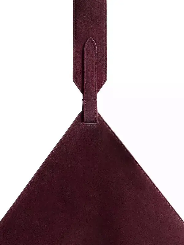 Khaite Lotus Medium Leather Tote Bag - Red