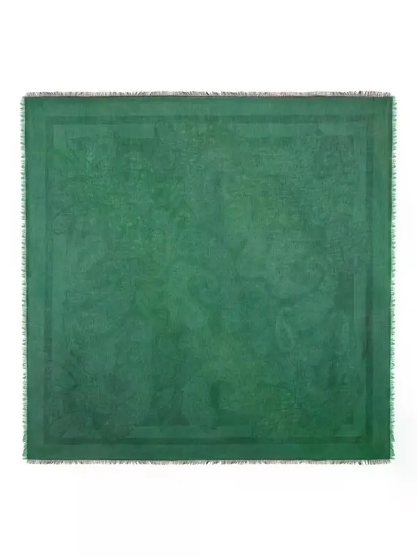 Etro Paisley Jacquard Shawl - Green