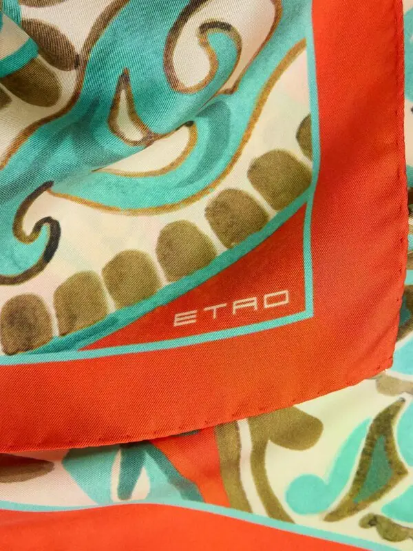 Etro Paisley Silk Scarf
